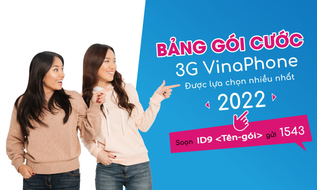 Tổng hợp các gói cước 3G Vinaphone 2025 - Vinaphone Data